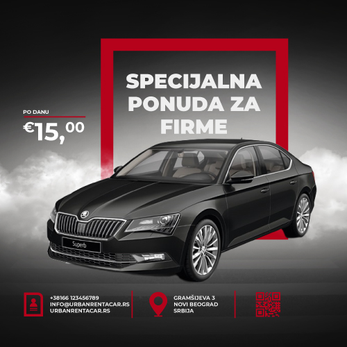 Urban rent a car Beograd - Novi Beograd - najam vozila